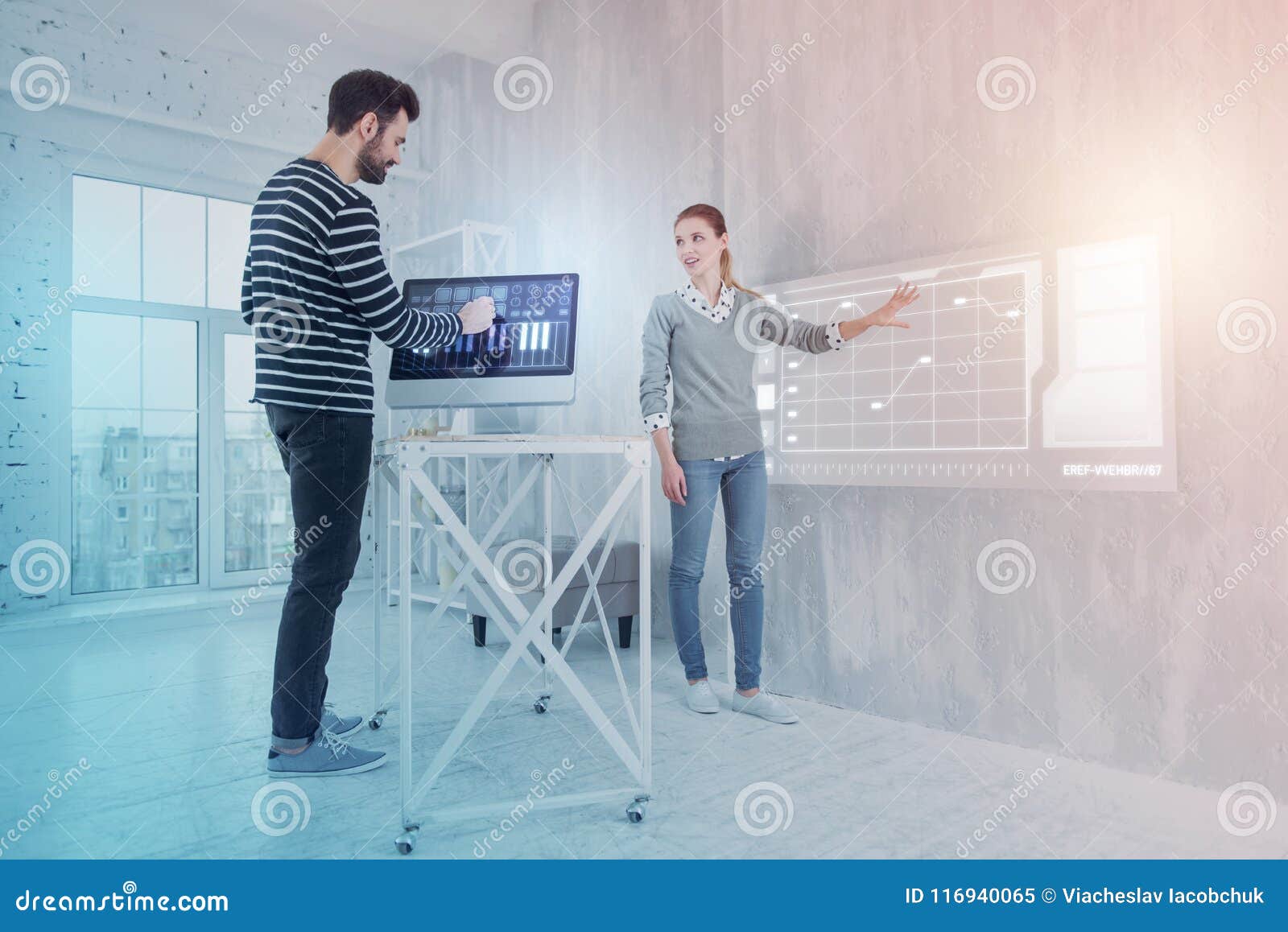 Software Developers Looking Interested while Working Together Stock ...