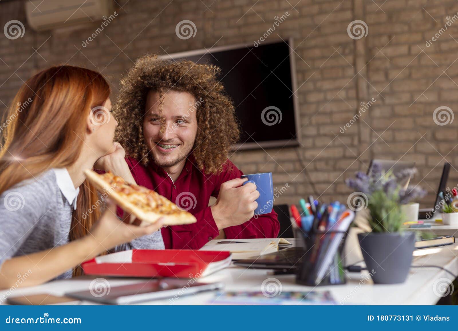 Software Developers on Lunch Break Stock Image - Image of people ...