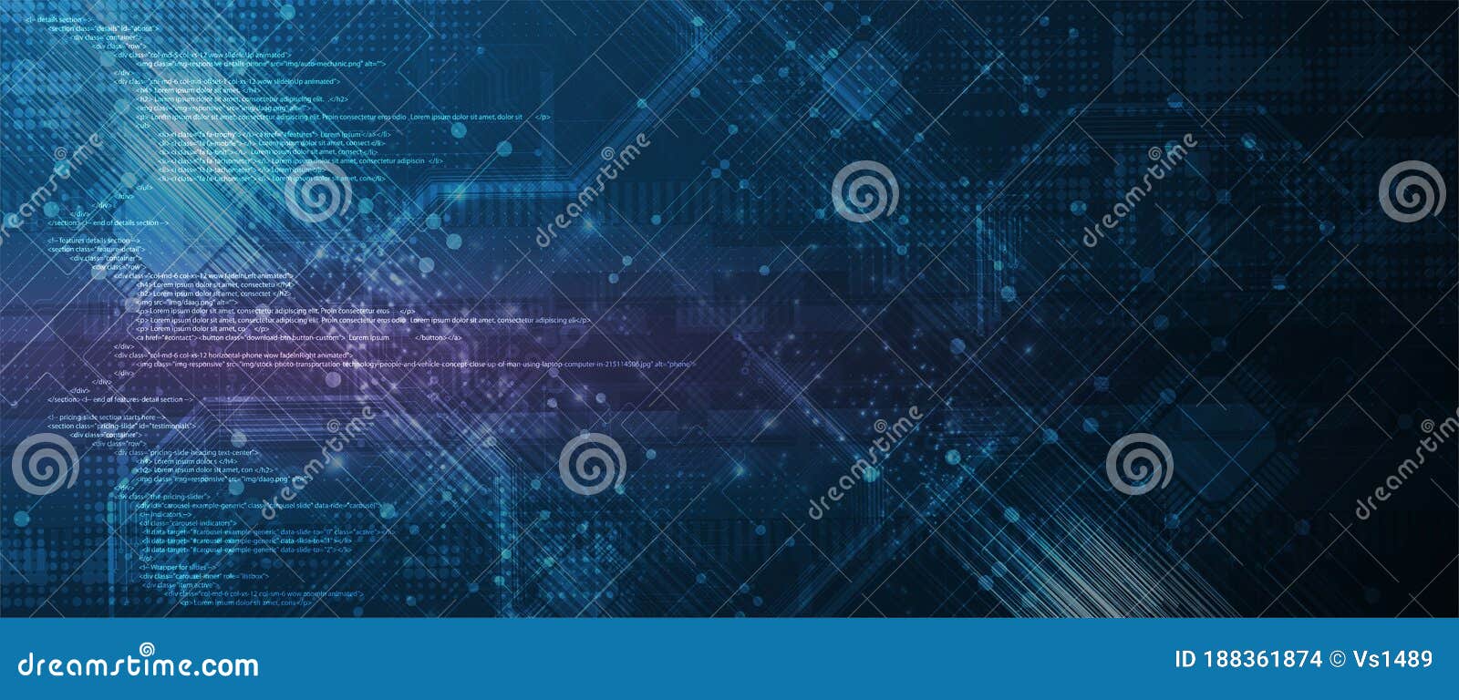 Software Development Abstract Technology Code And Script Background