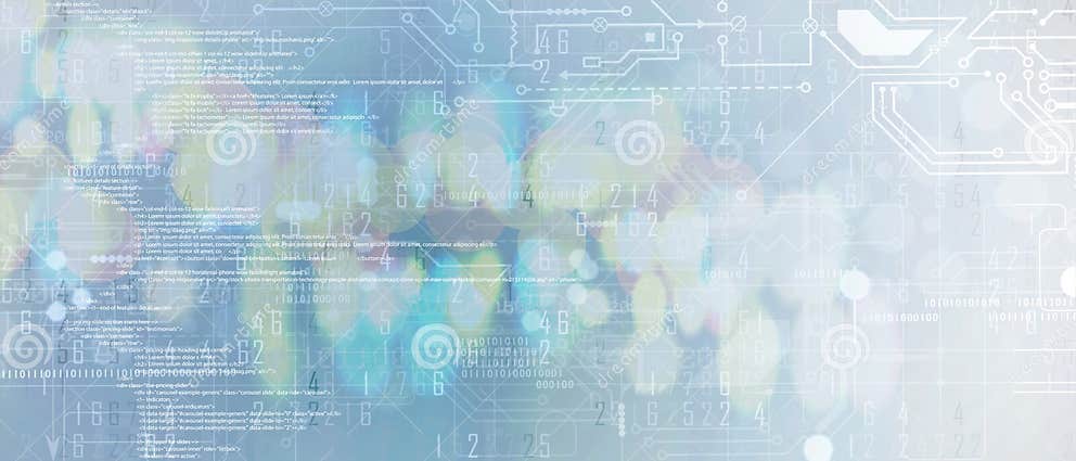 Software Development Abstract Technology Code and Script Background ...