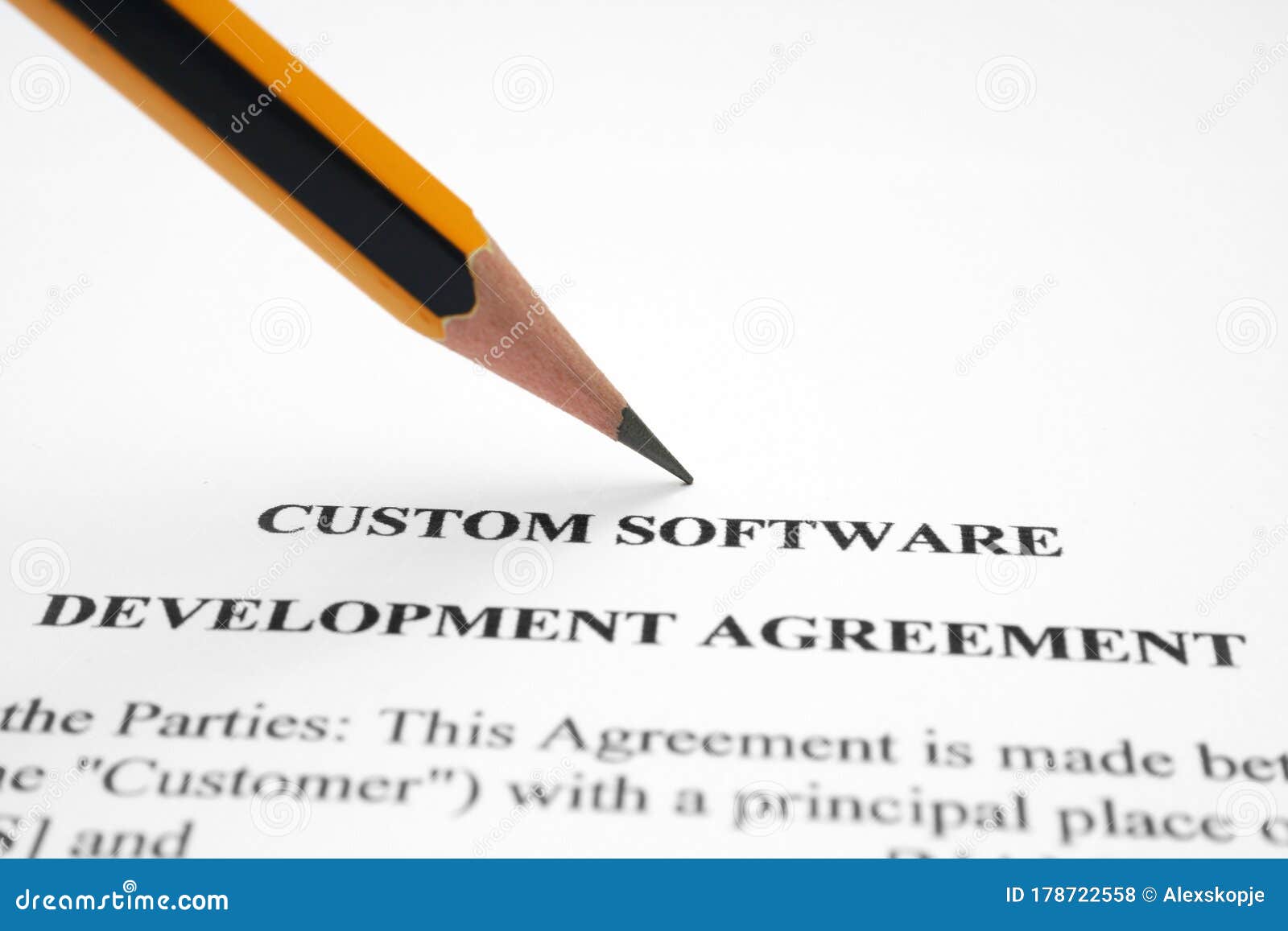 Software Development Agreement Stock Photo - Image of bright, computers ...