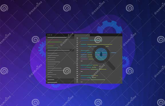 Software Development and Application Debugging Concept Illustration ...