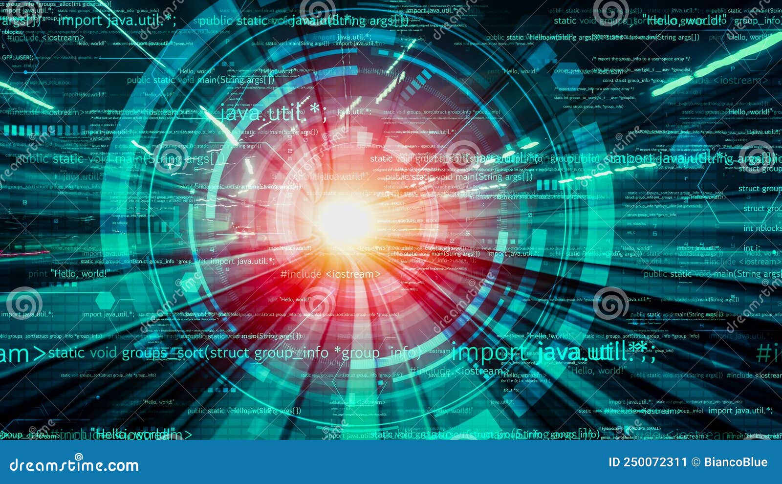 Software Development, Application Programming Code and Tacit Computer Coding Stock Illustration ...