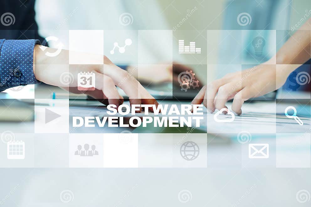 Software Development. Applications for Business. Programming Stock ...