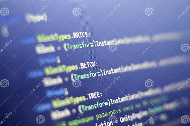 Software Development C-Sharp C , .NET Code Close Up Stock Photo - Image ...