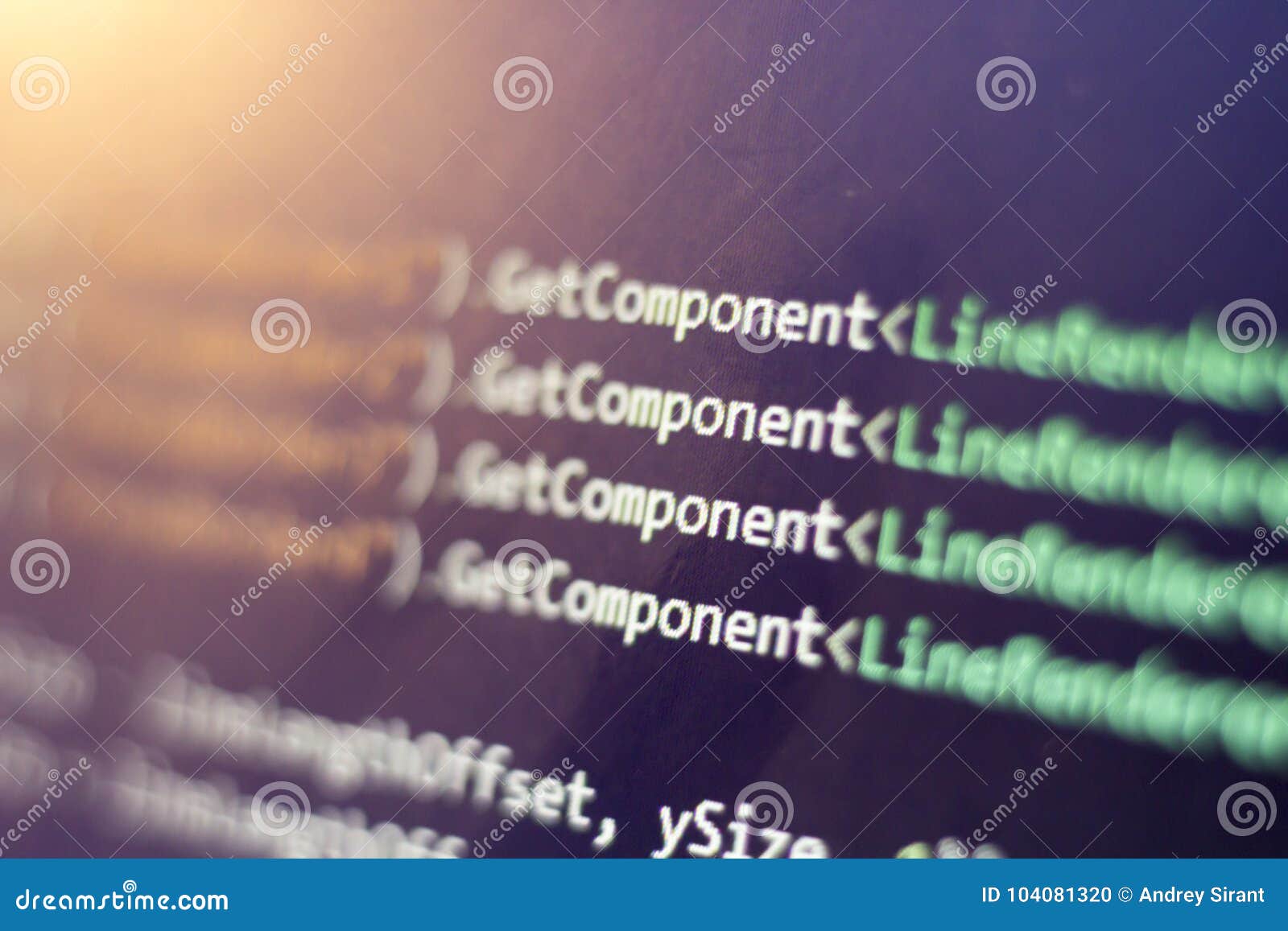 Software Development C-Sharp C , .NET Code Close Up Stock Photo - Image ...