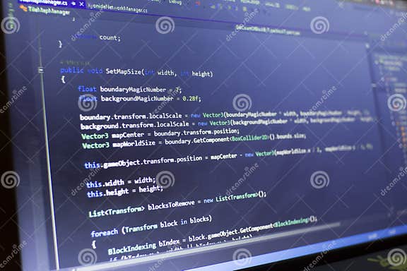 Software Development C-Sharp C , .NET Code Close Up Stock Image - Image ...