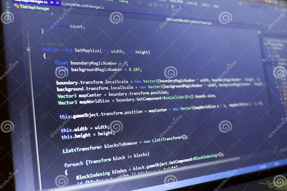 Software Development C-Sharp C , .NET Code Close Up Stock Image - Image ...