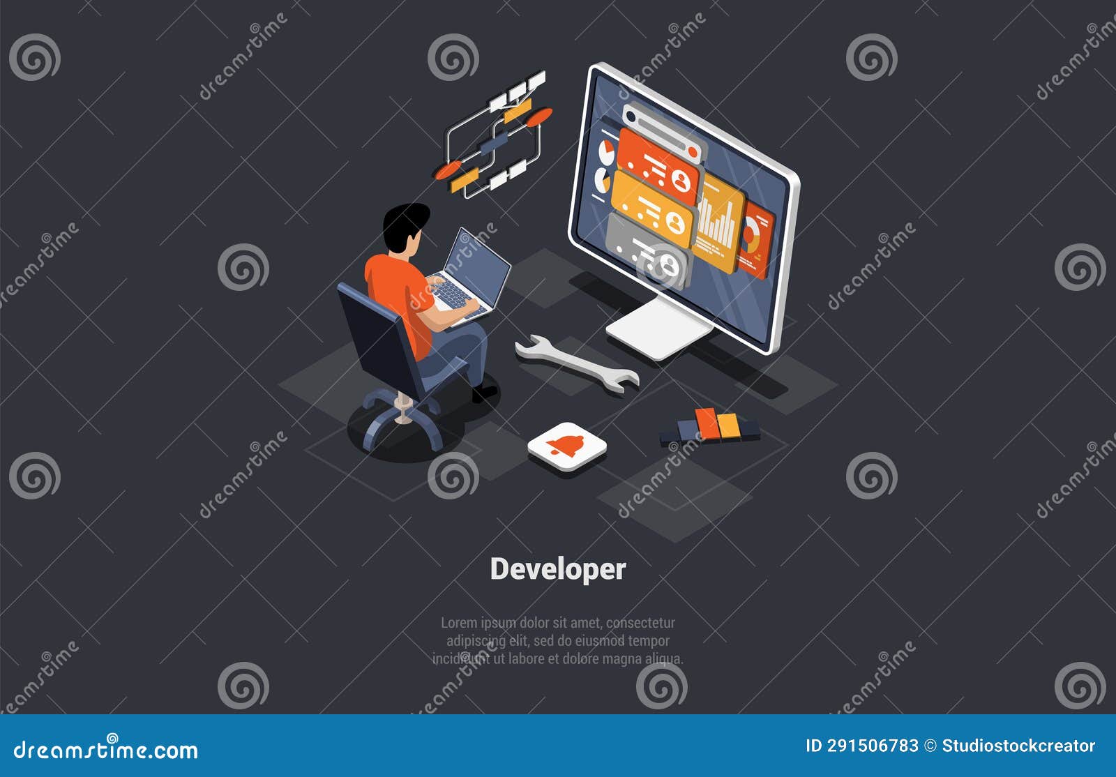 Software Development Coding Process Programmer Or Web Developer Writing New Code On Laptop