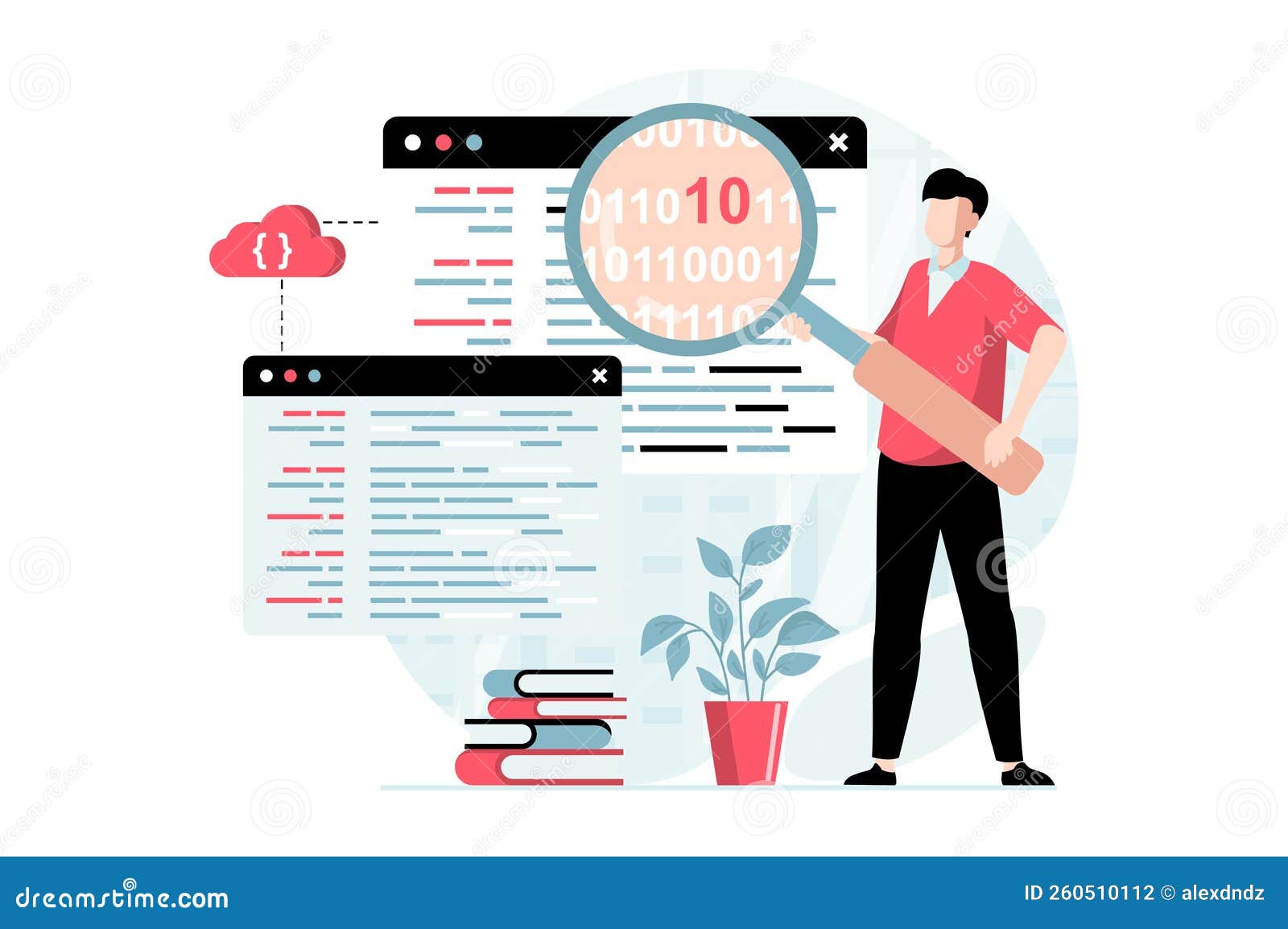Software Development Concept with People Scene in Flat Design. Stock ... Software Development Concept with People Scene in Flat Design. Stock ...