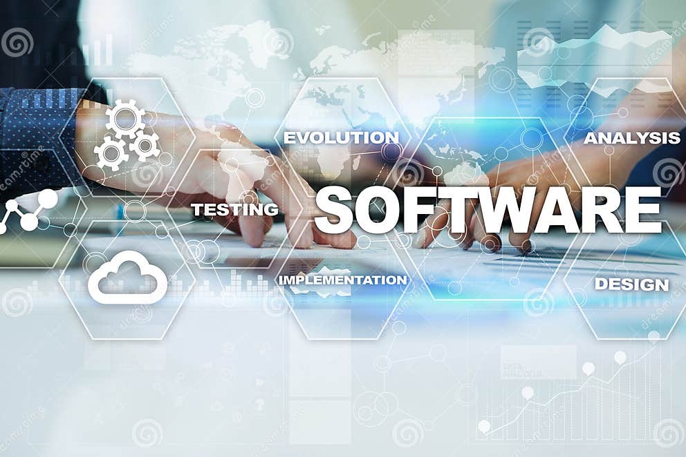 Software Development. Data Digital Programs System Technology Concept ...