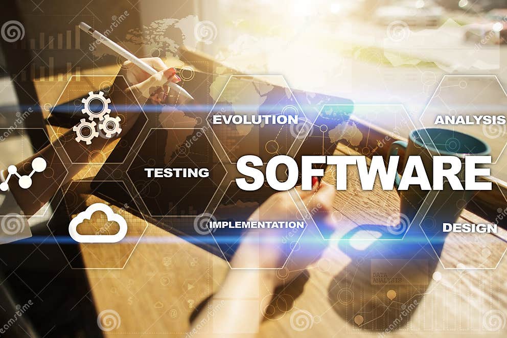 Software Development. Data Digital Programs System Technology Concept ...