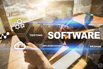Software Development. Data Digital Programs System Technology Concept. Stock Photo - Image of ...