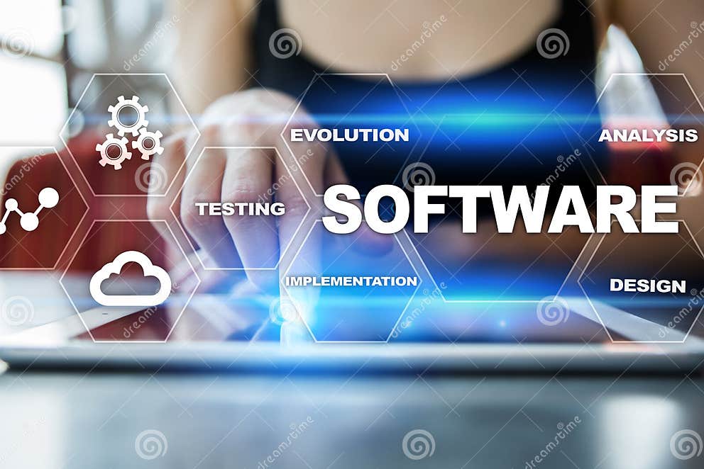 Software Development. Data Digital Programs System Technology Concept ...