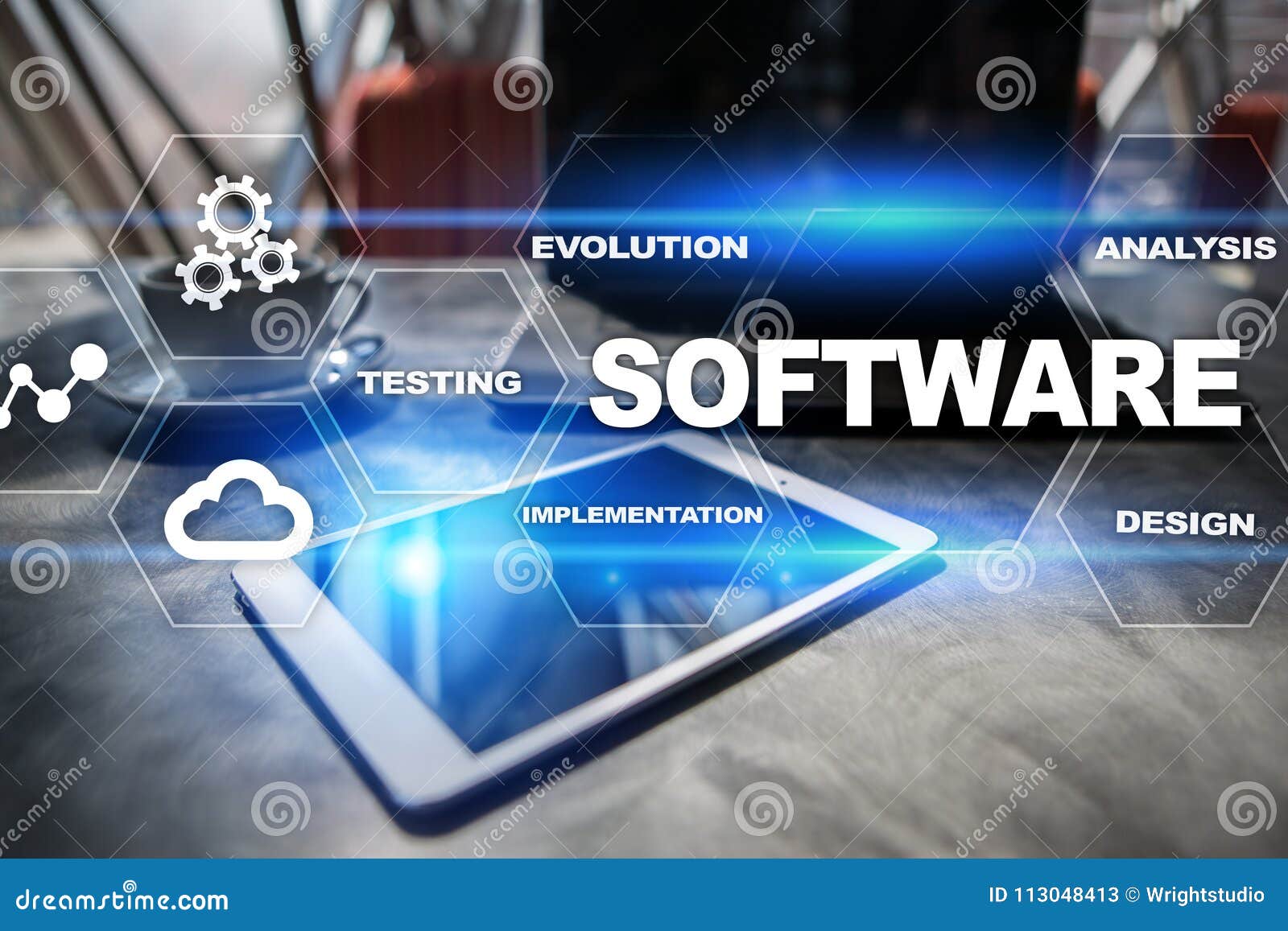 Software Development. Data Digital Programs System Technology Concept ...