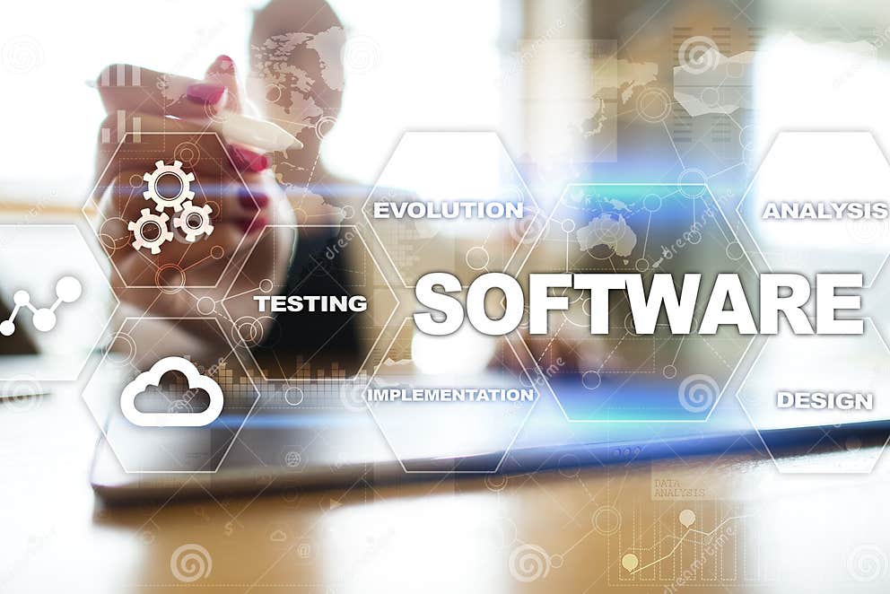 Software Development. Data Digital Programs System Technology Concept ...