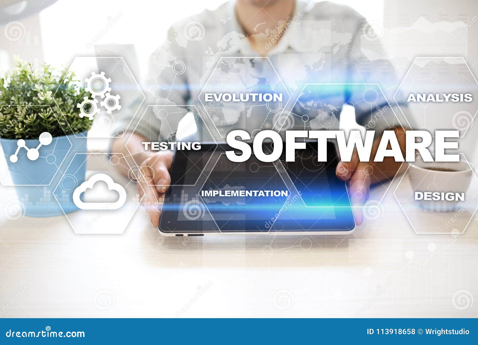 Software Development. Data Digital Programs System Technology Concept. Stock Photo - Image of ...