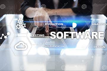 Software Development. Data Digital Programs System Technology Concept ...