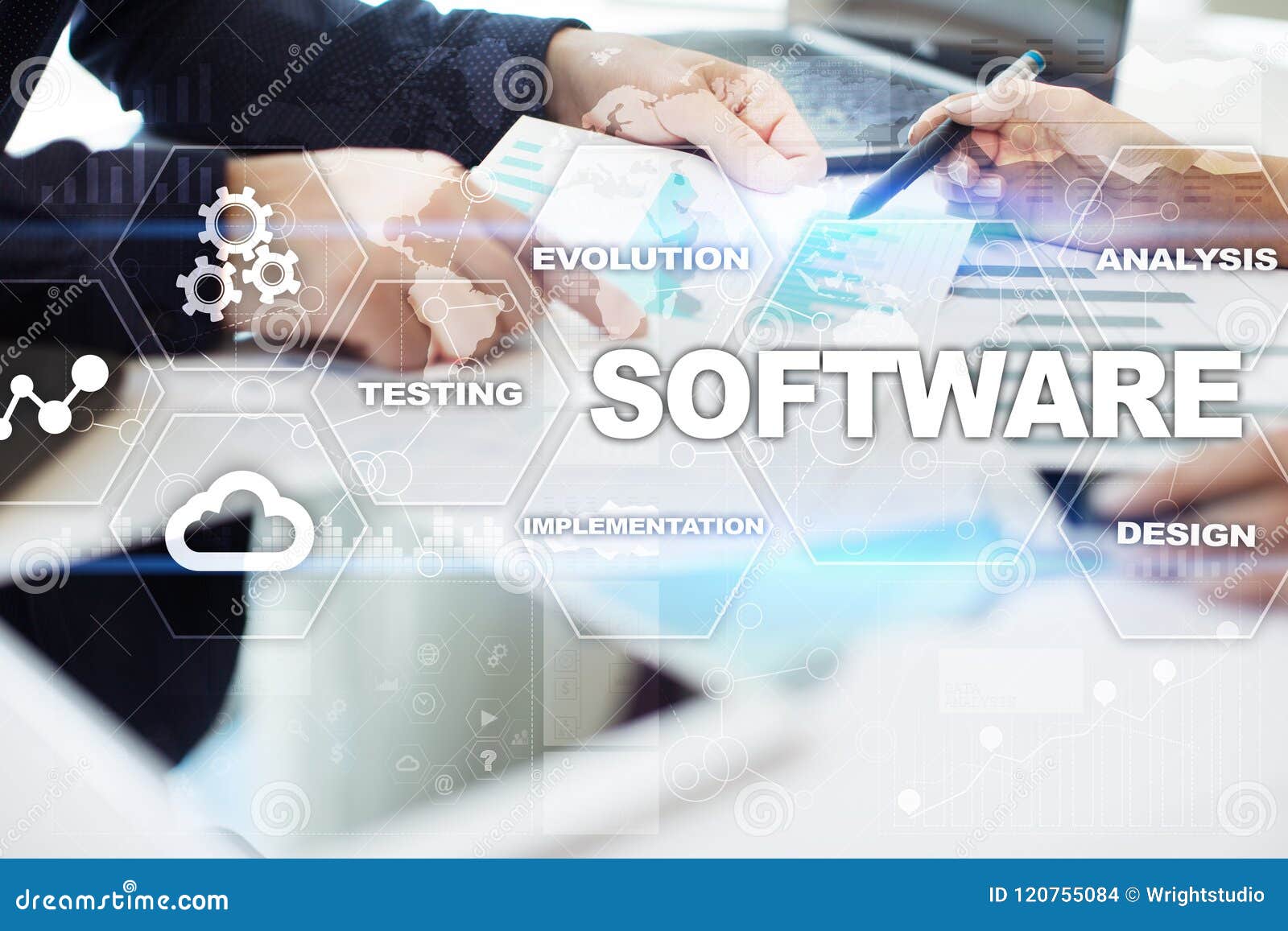 Software Development. Data Digital Programs System Technology Concept ...