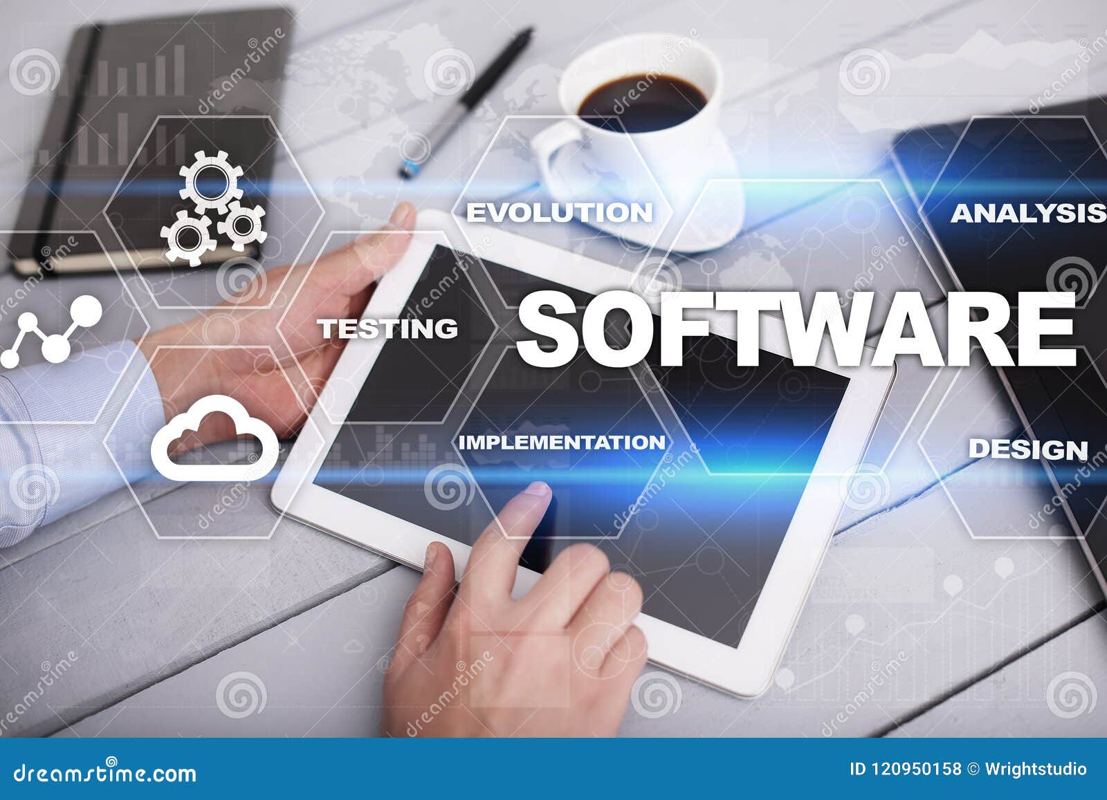 Software Development. Data Digital Programs System Technology Concept ...