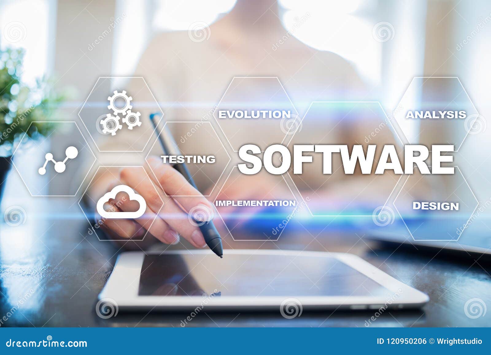 Software Development. Data Digital Programs System Technology Concept ...
