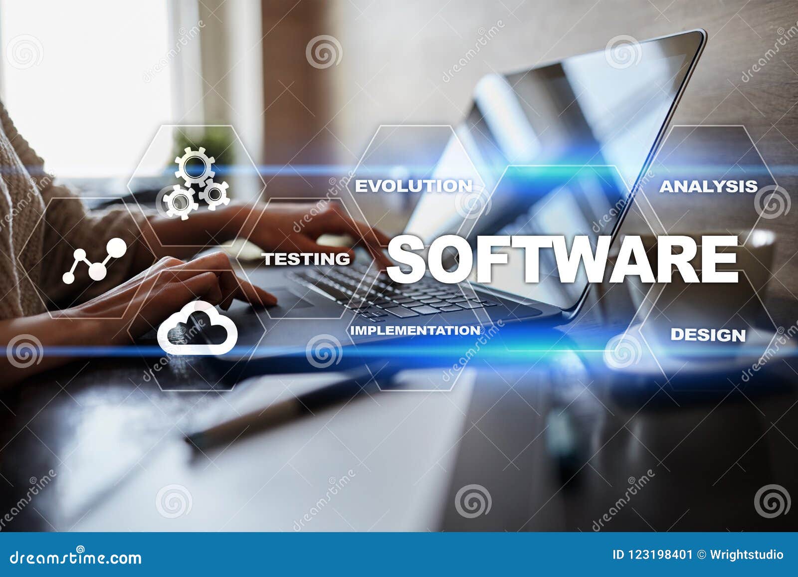 Software Development. Data Digital Programs System Technology Concept ...
