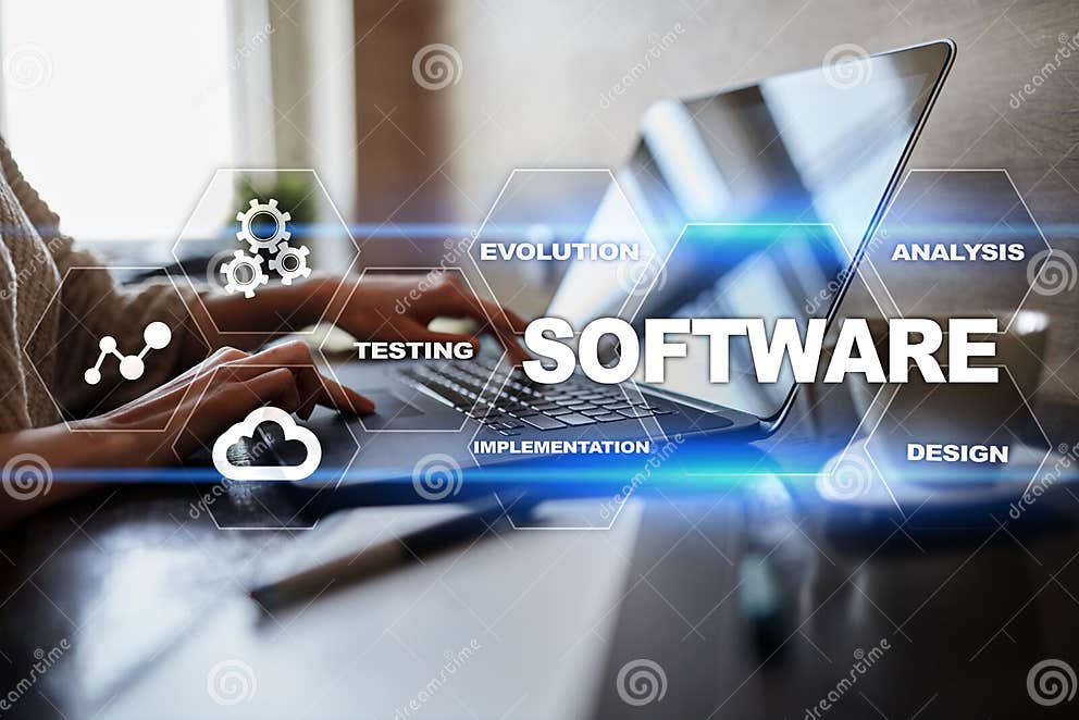 Software Development. Data Digital Programs System Technology Concept ...