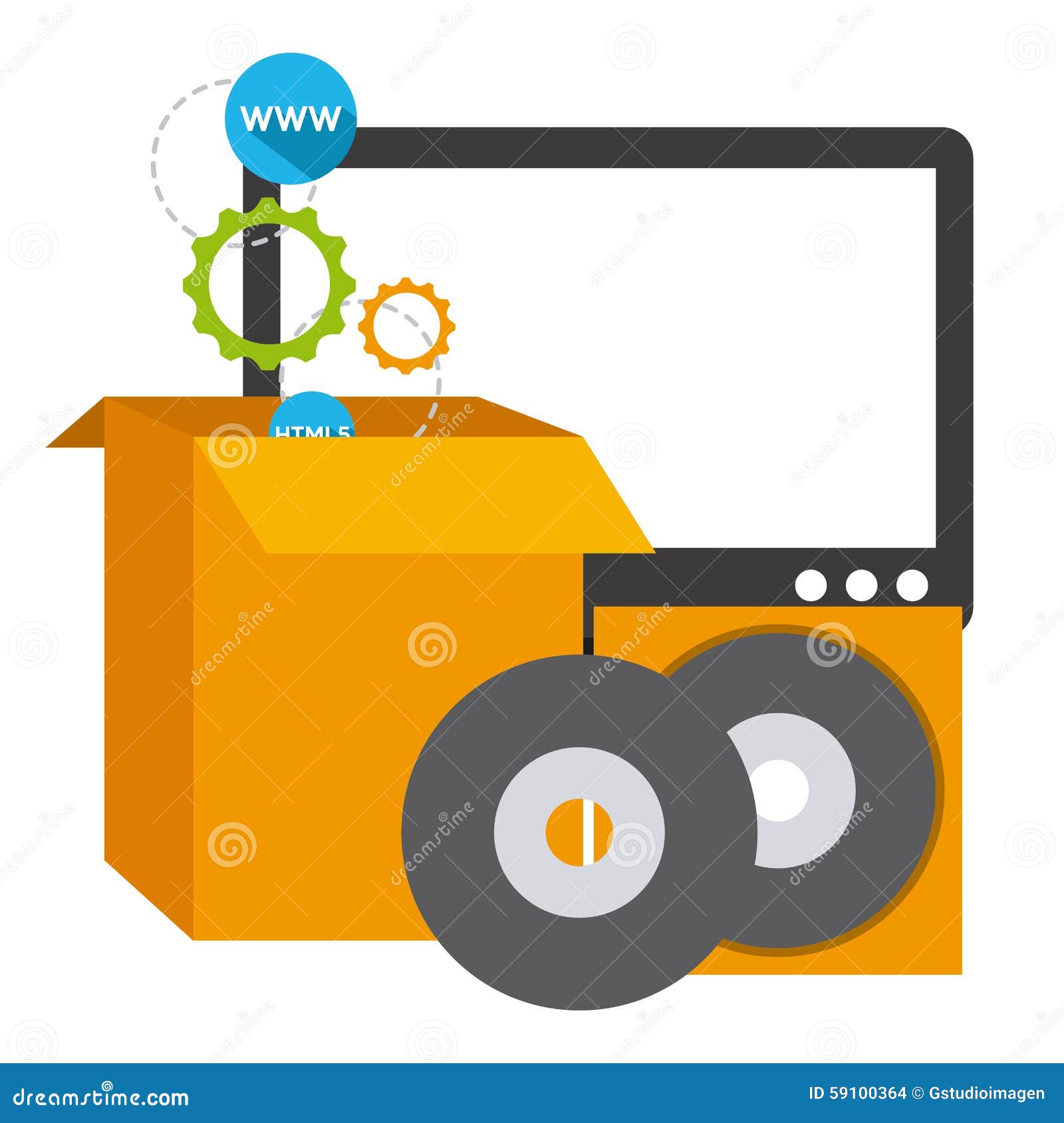 Software development stock vector. Illustration of network - 59100364