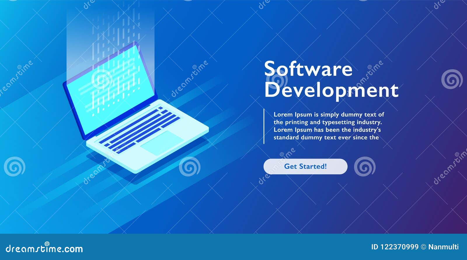 Software Development and Programming Code on Laptop, Personal Data Processing, Computing ...