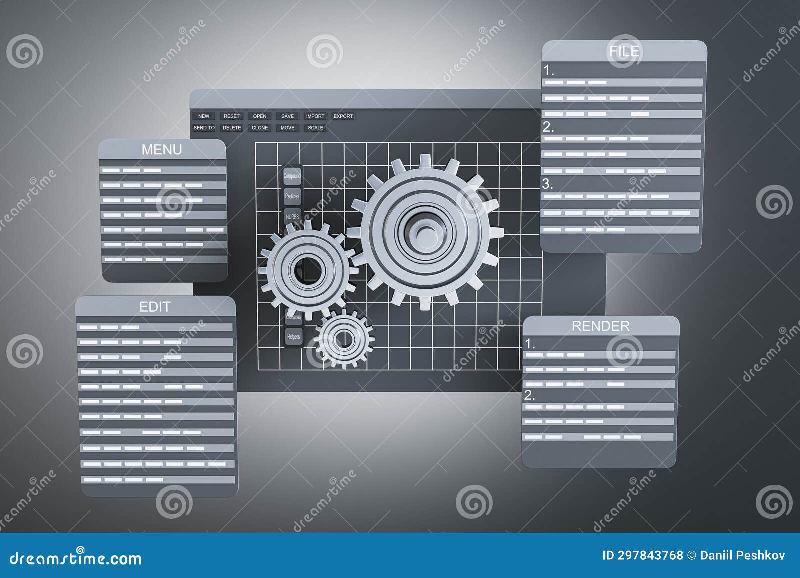 Background For The Programming Landing Page. Programmer Sits On A Stack ...