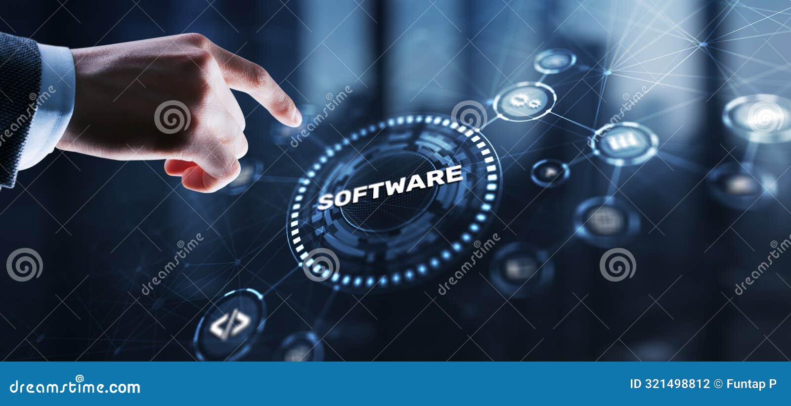 Software Development. Internet Network Technology Concept Stock ...