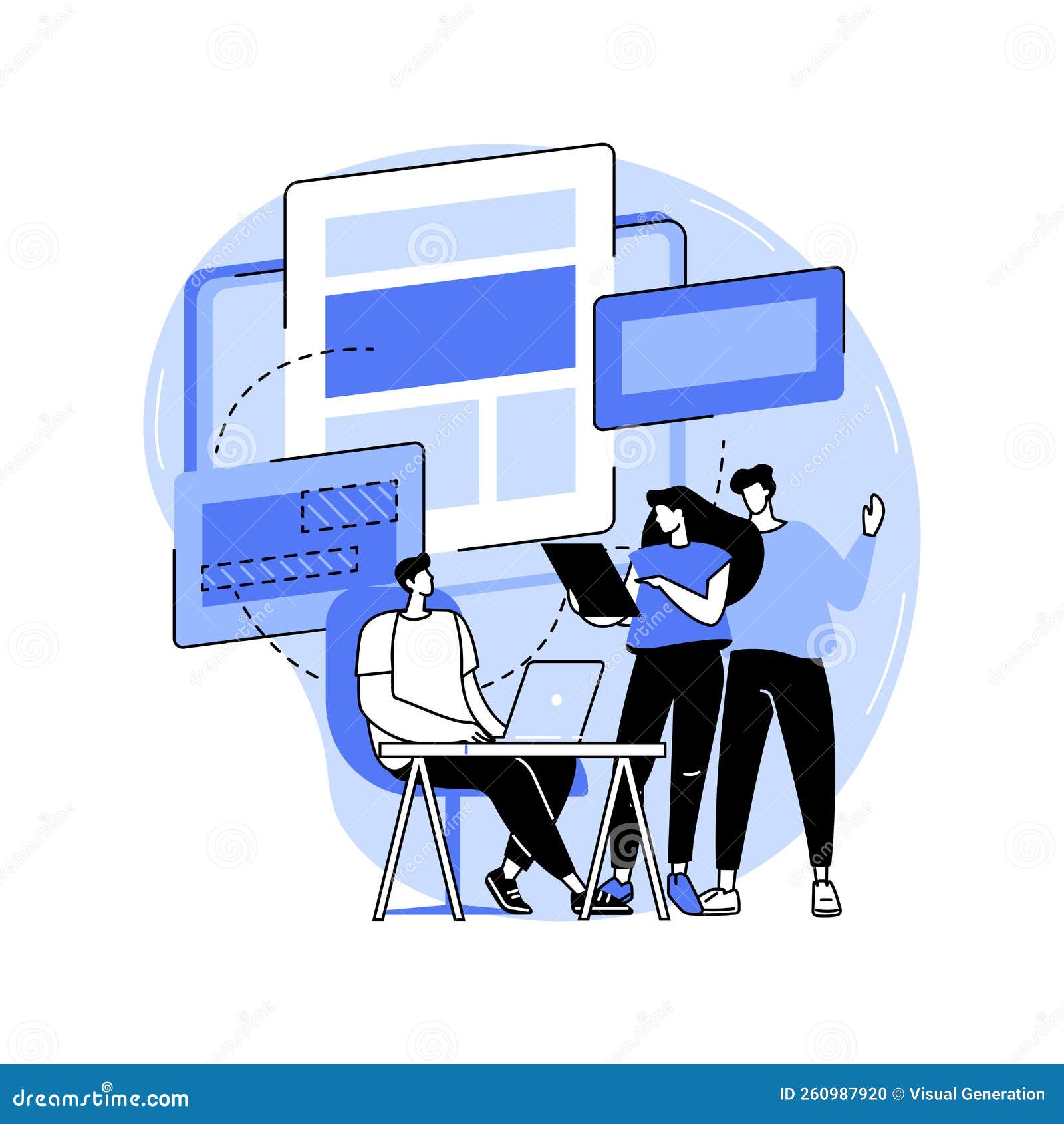 Software Development Isolated Cartoon Vector Illustrations. Stock ...
