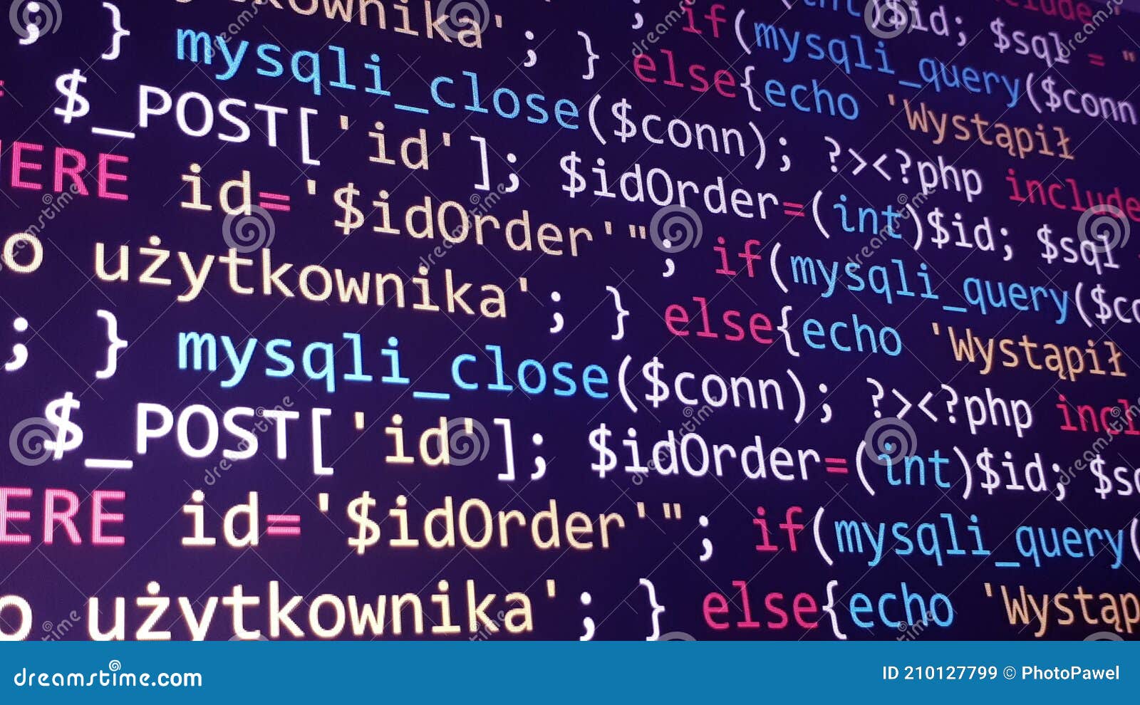 Software Development Monitor Screen Background Developer Display With