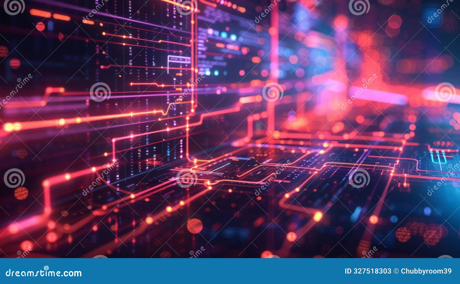 Software Development, a Neon-lit Visual Journey through the Software ...