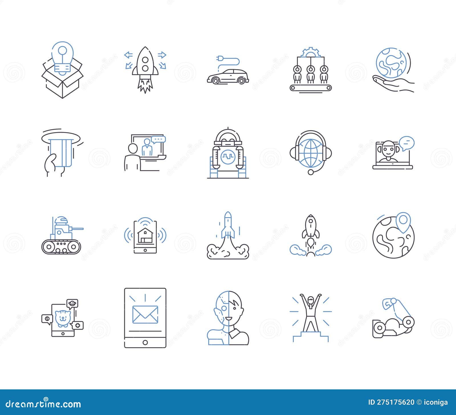 Software Development Outline Icons Collection. Software, Development, Coding, Programming ...