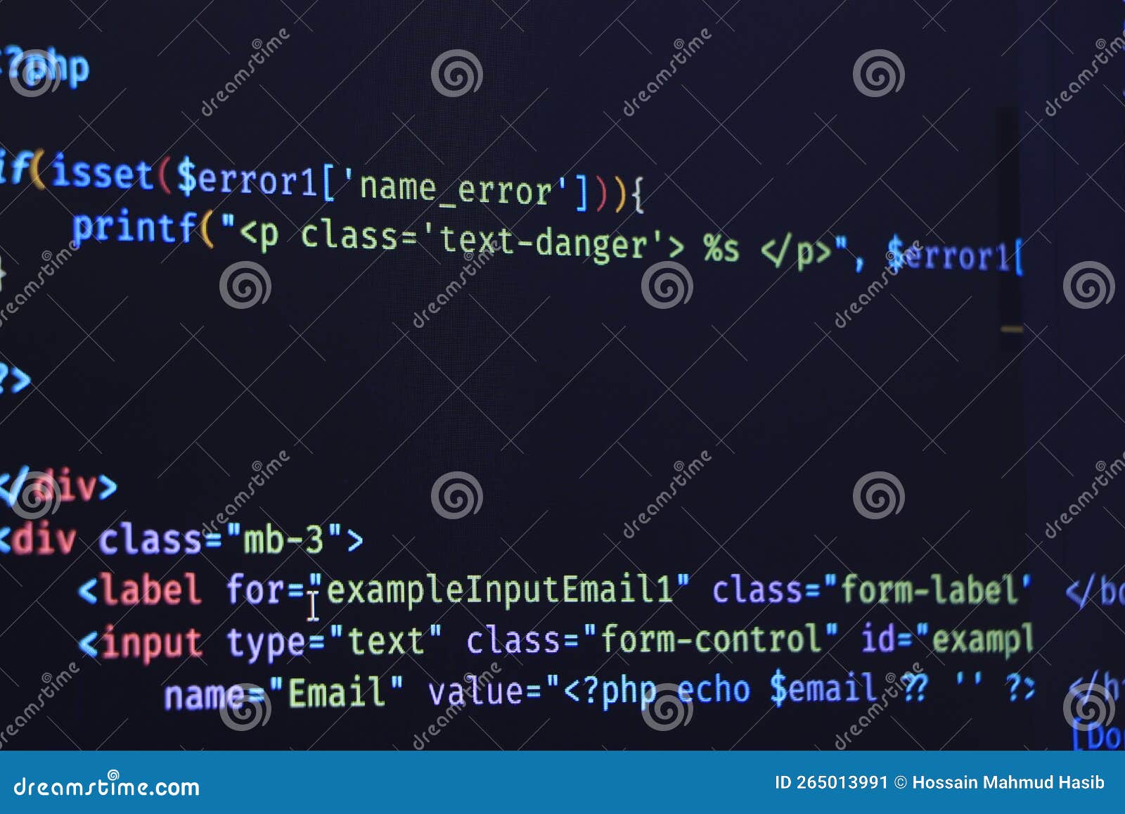 Software Development By Programmer Abstract Computer Script Code Stock Image Image Of Hacker