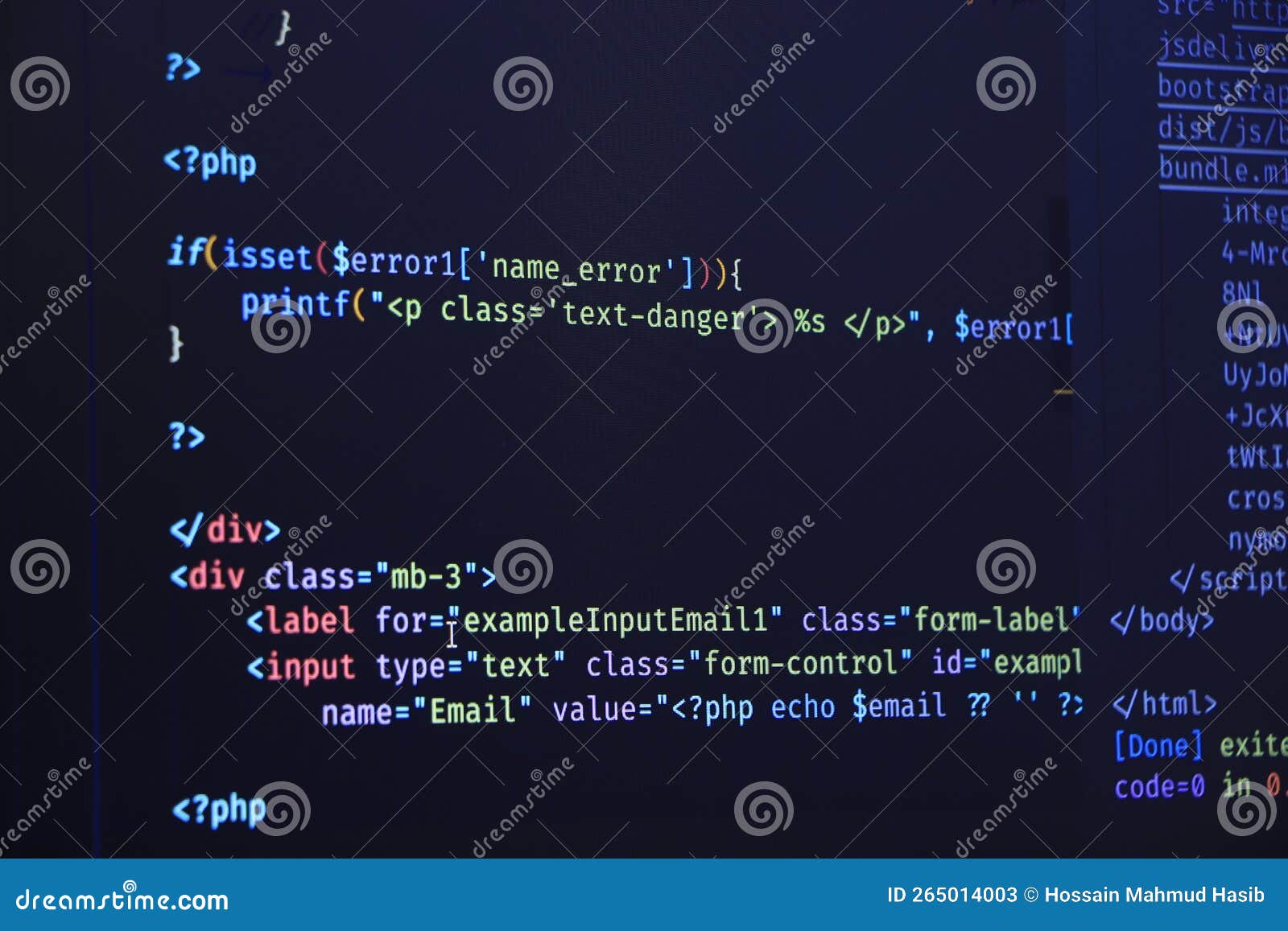 Software Development By Programmer Abstract Computer Script Code Stock Image Image Of Folder