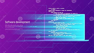 Software Development, Programming, Coding Vector Concept. Stock Vector ...