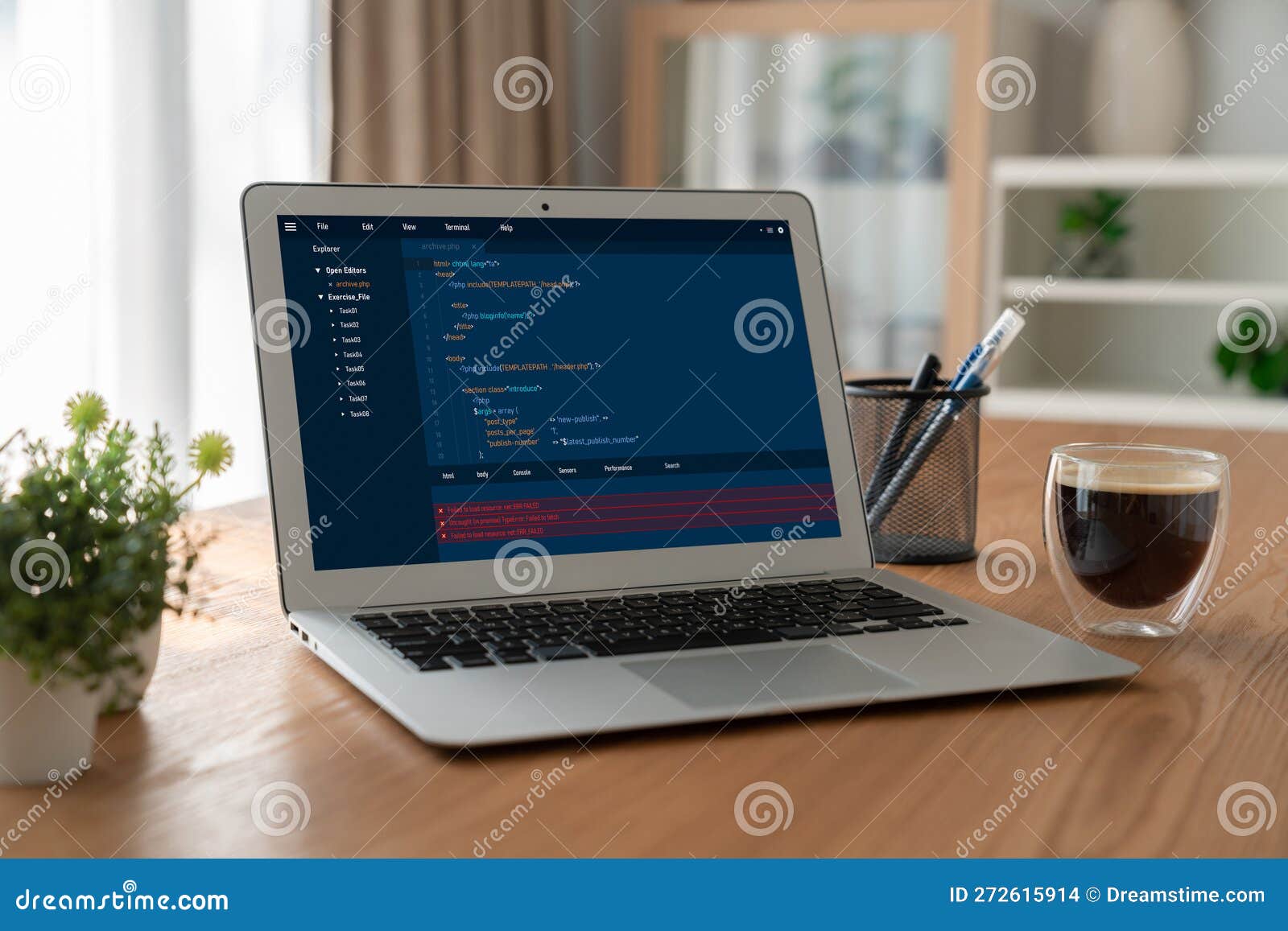 Software Development Programming on Computer Screen for Modish Application Stock Photo - Image ...