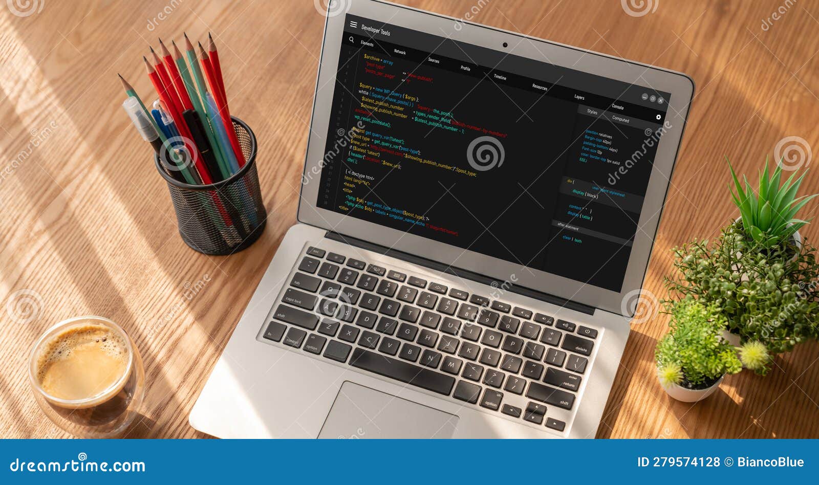 Software Development Programming on Computer Screen for Modish Application Stock Photo - Image ...