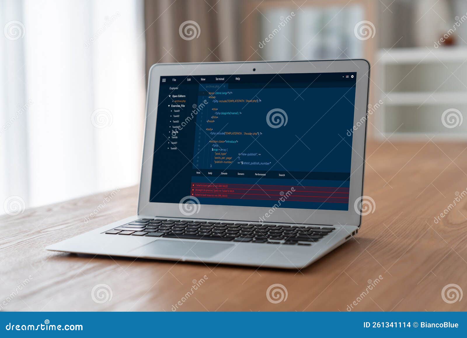 Software Development Programming on Computer Screen for Modish ...