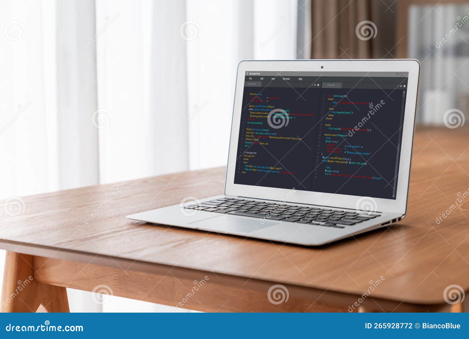 Software Development Programming on Computer Screen for Modish Application Stock Photo - Image ...