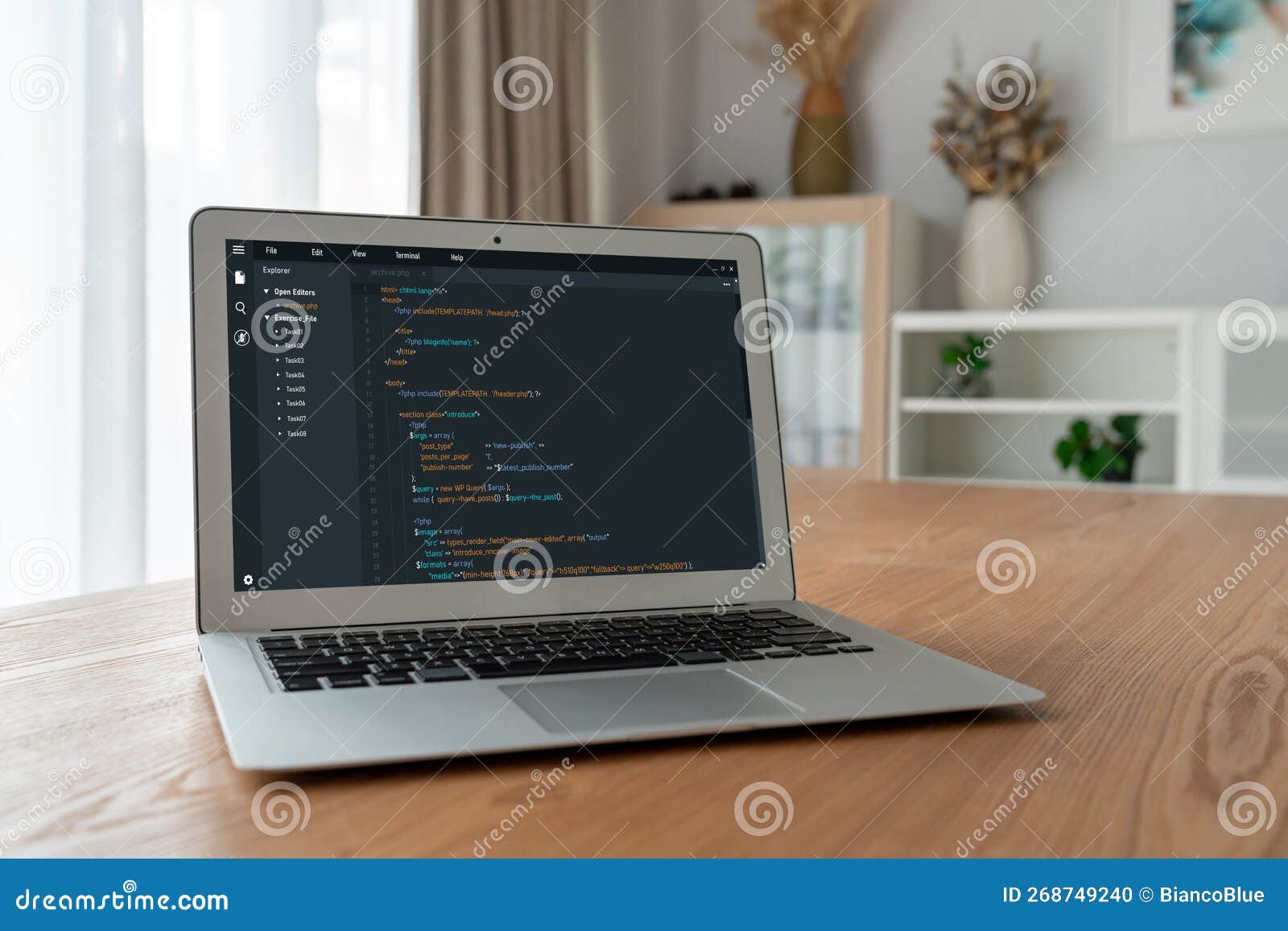 Software Development Programming on Computer Screen for Modish ...