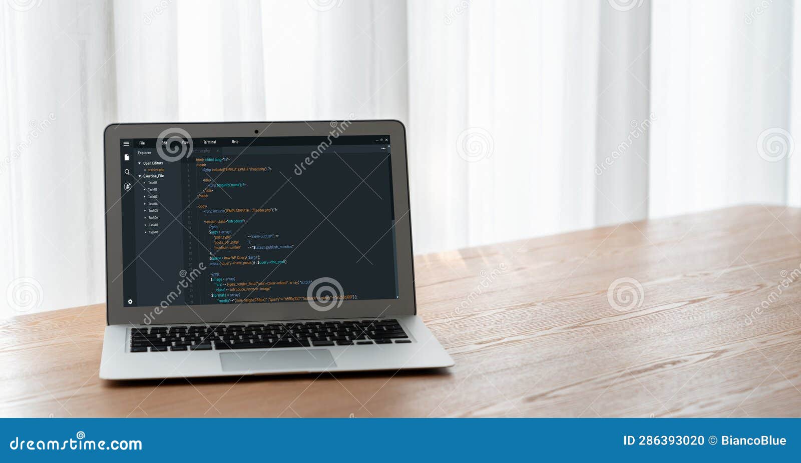 Software Development Programming on Computer Screen for Modish Application Stock Photo - Image ...