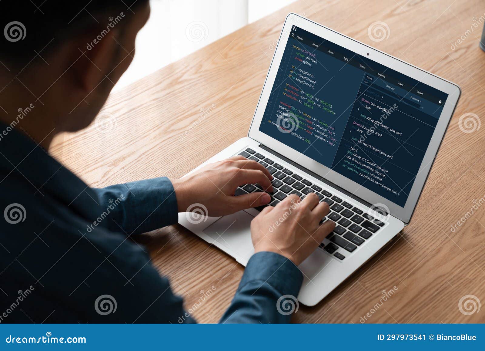 Software Development Programming on Computer Screen for Modish Application Stock Image - Image ...
