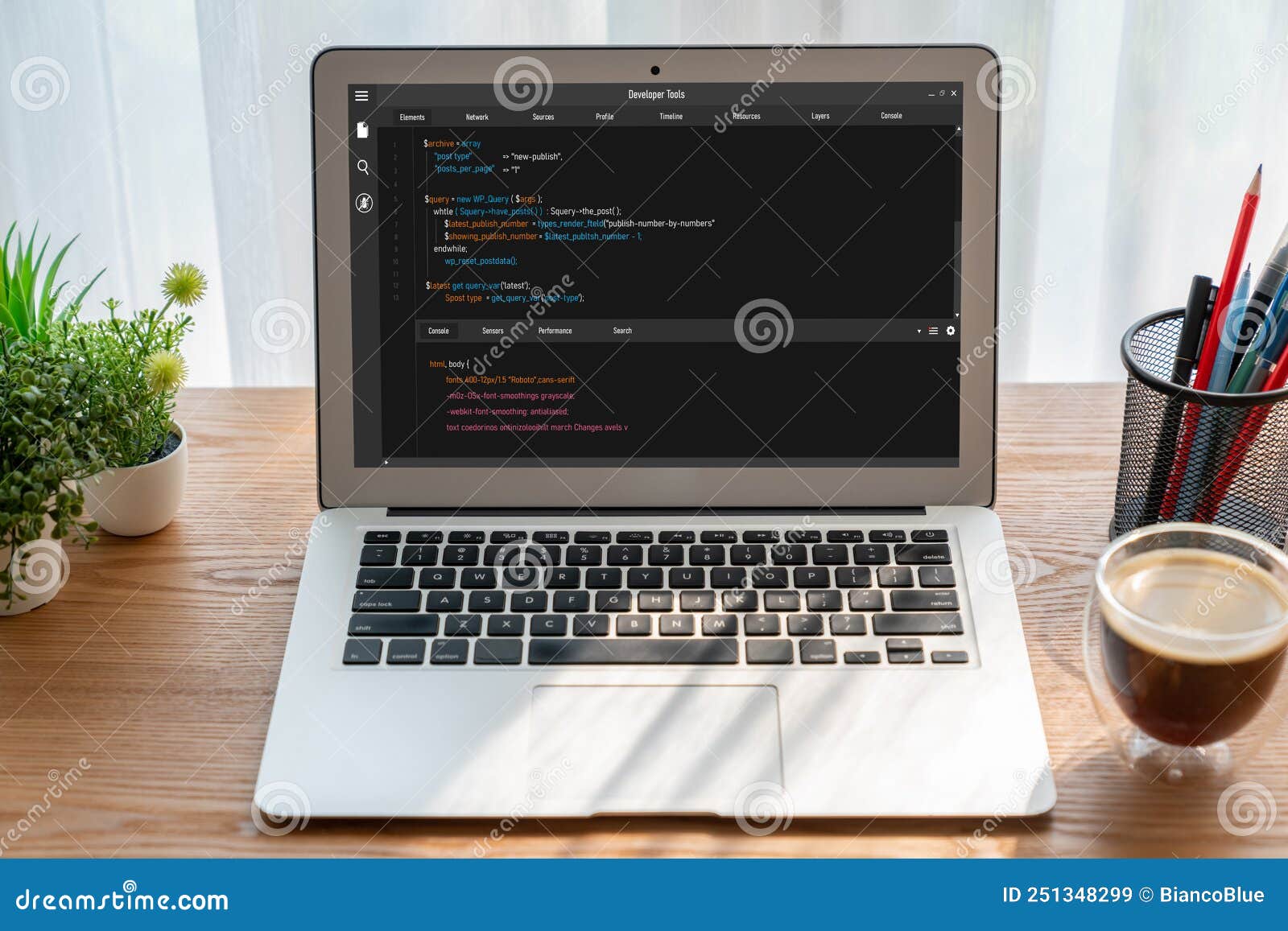 Software Development Programming on Computer Screen for Modish ...