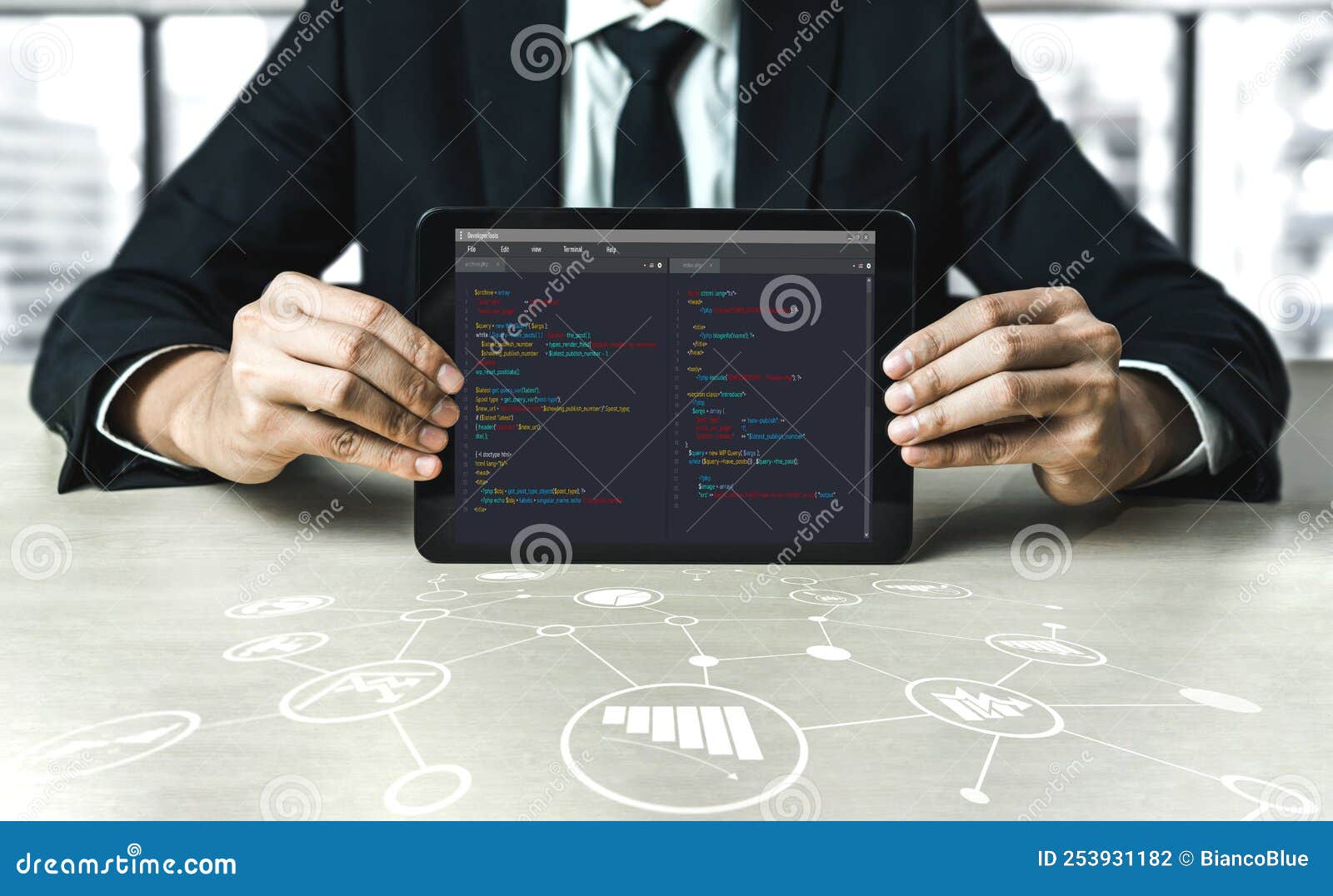 Software Development Programming on Computer Screen for Modish ...