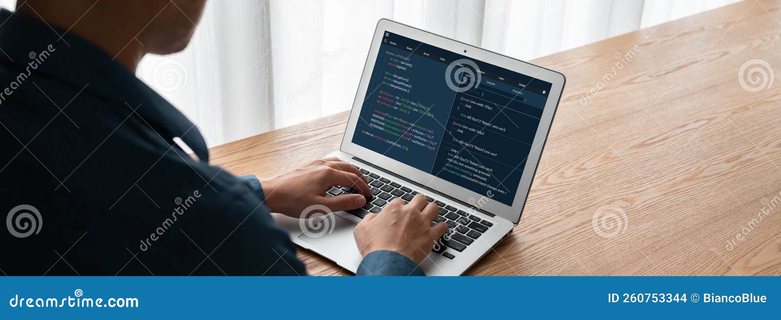 Software Development Programming on Computer Screen for Modish Application Stock Photo - Image ...