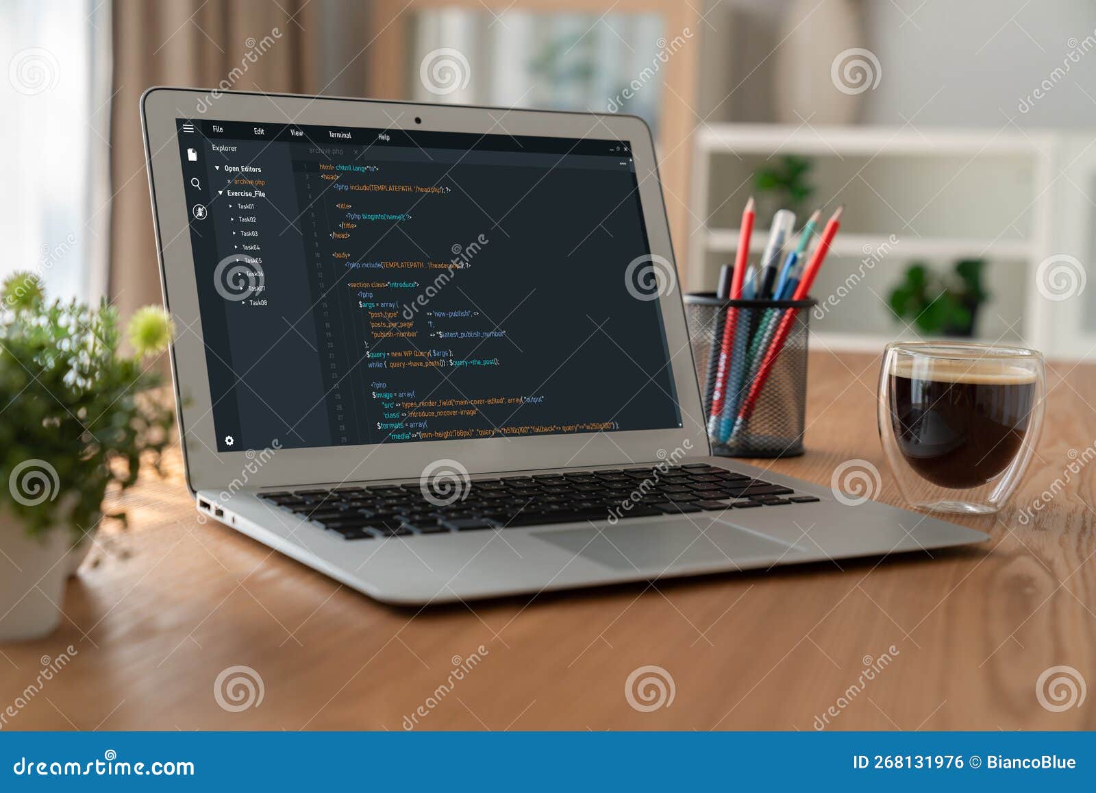 Software Development Programming on Computer Screen for Modish ...