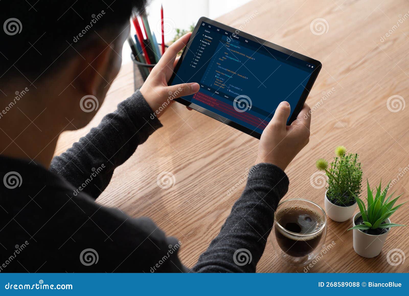 Software Development Programming on Computer Screen for Modish Application Stock Photo - Image ...